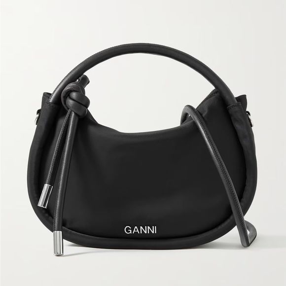 Ganni | Bags | Brandnew Ganni Mini Knot Baguette Bag In Black | Poshmark
